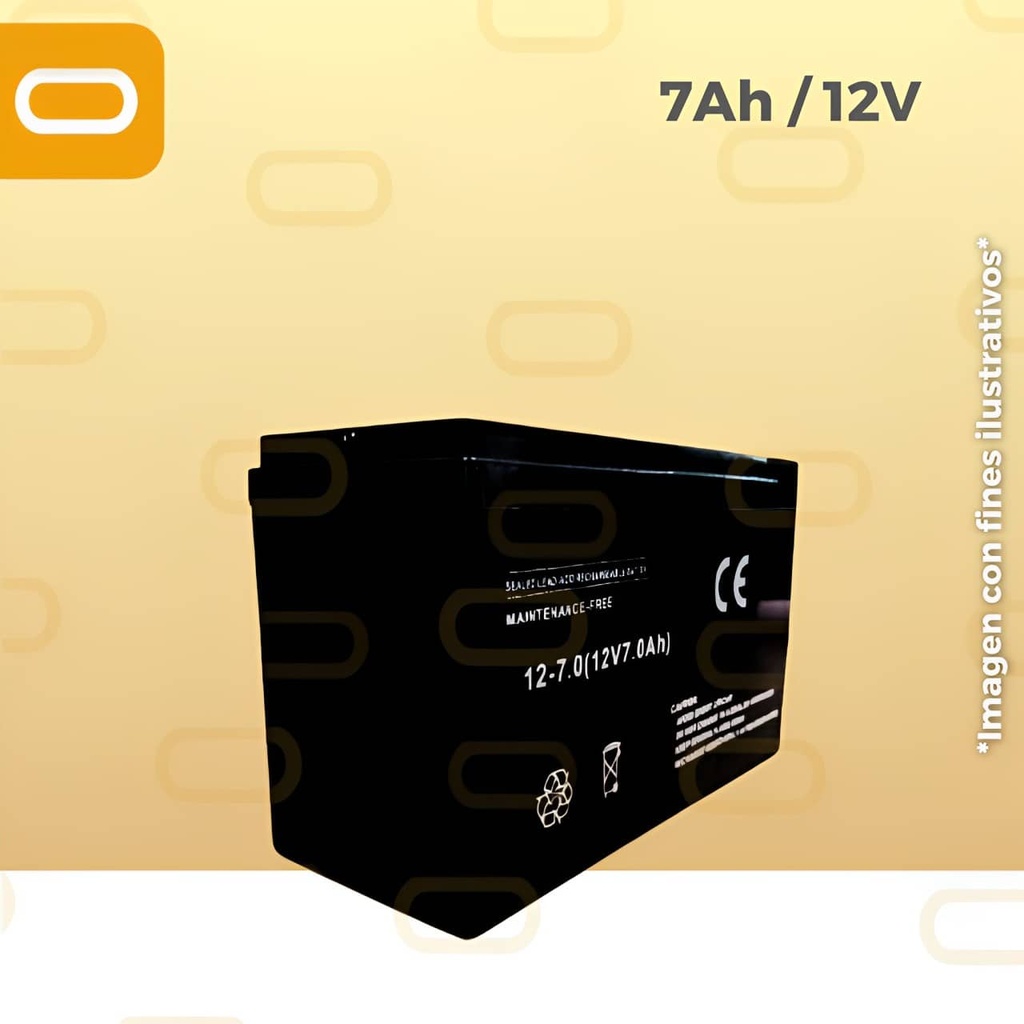 Batería de Gel 7Ah - 12V | Baterías | Batería de GEL de ciclo profun